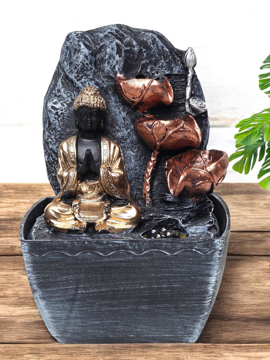 Lord Buddha Ji Water Fountain with LED Light Experience a serene and ...